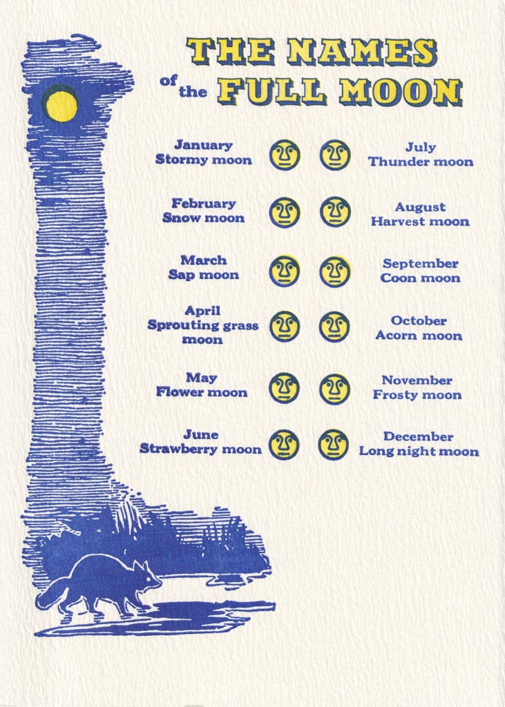 Names of the Full Moon – Chicory Naturalist
