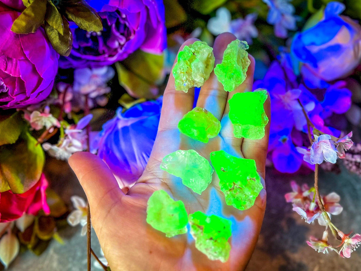 Hyalite Opal, also known as Kryptonite, Fluorescent Minerals – Chicory ...
