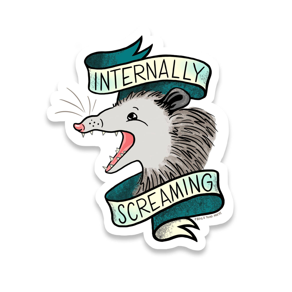 Internally Screaming Sticker – Chicory Naturalist