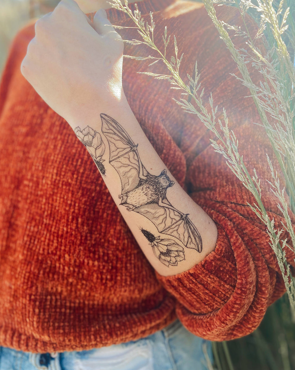 Free-tailed Bat Temporary Tattoo: 1-Pack – Chicory Naturalist